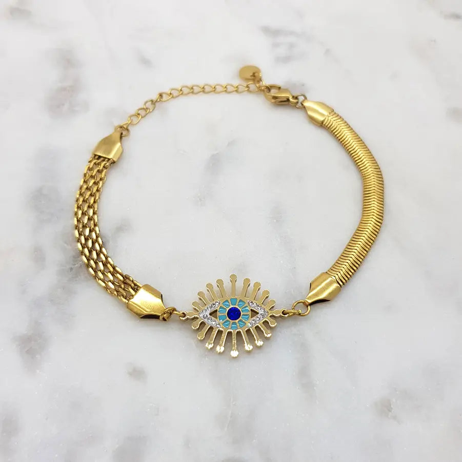 Chrysalini Mati Eye Bracelet-DB3417 – Dance Zone Australia